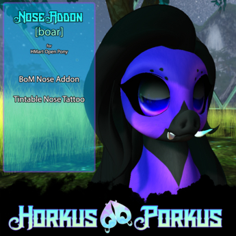 Second Life Marketplace - [HkPk] Boar Nose for HMart OP